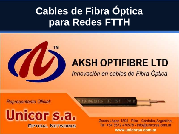 (PDF) Cables de Fibra Óptica para Redes FTTH