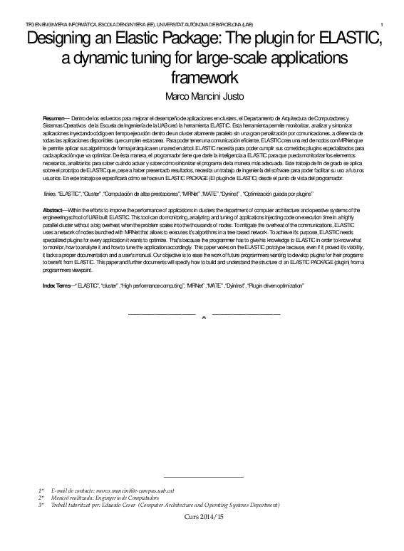 (PDF) Diseñando un Elastic Package