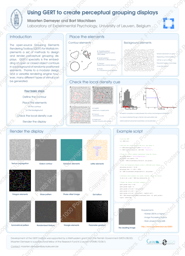 (PDF) Using GERT to create perceptual grouping displays