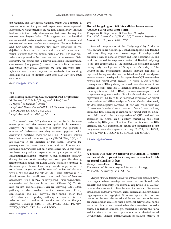 (PDF) Edn1/Ednra pathway in Xenopus neural crest development
