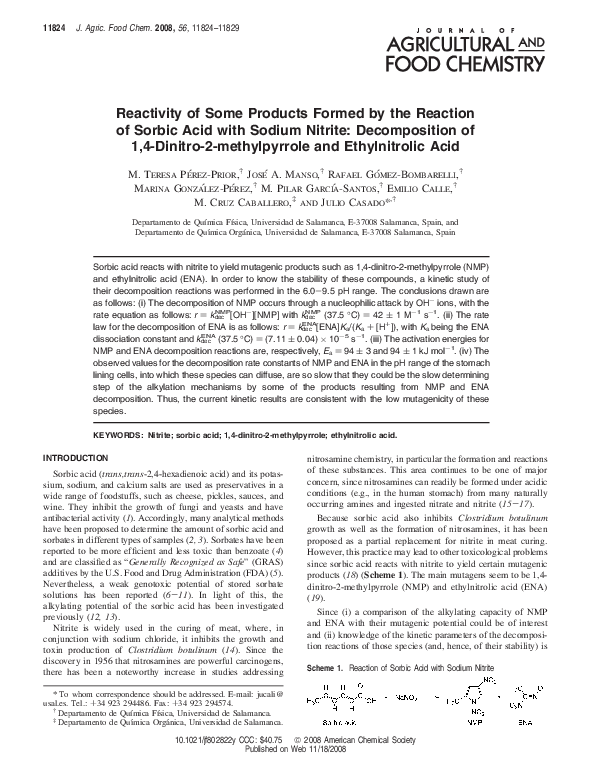 (PDF) Reactivity of Some Products Formed by the Reaction of Sorbic Acid ...