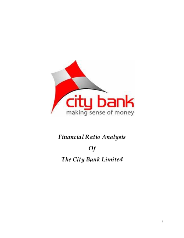 (PDF) Financial Ratio Analysis Of The City Bank Limited