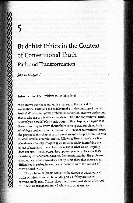 (PDF) Buddhist Ethics in the Context of Conventional Truth: Path and ...