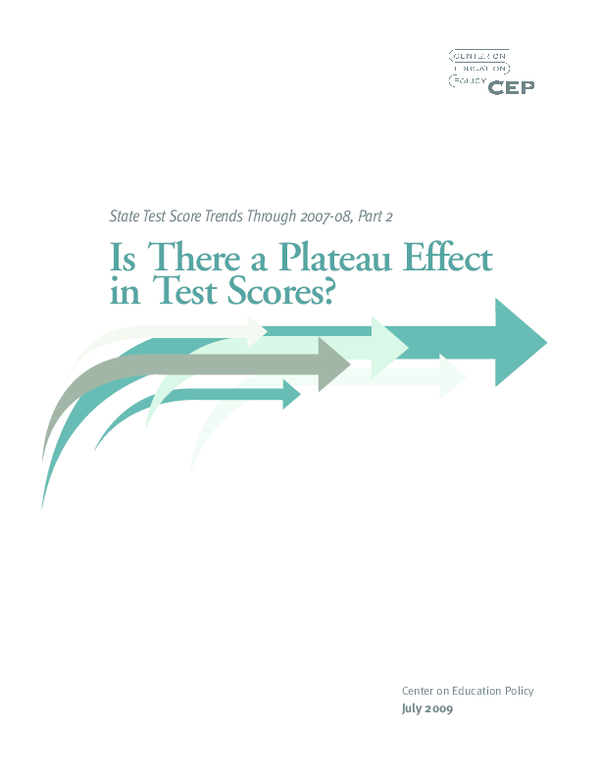 (PDF) State Test Score Trends Through 2007-08, Part 2: Is There a ...