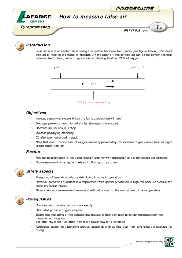 (PDF) How to measure false air Pyroprocessing