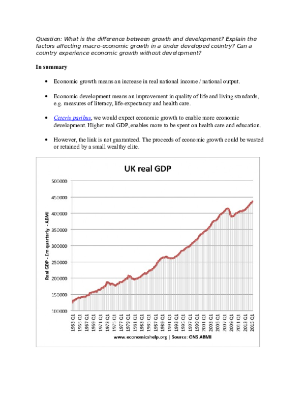 (DOC) Question: What is the difference between growth and development ...