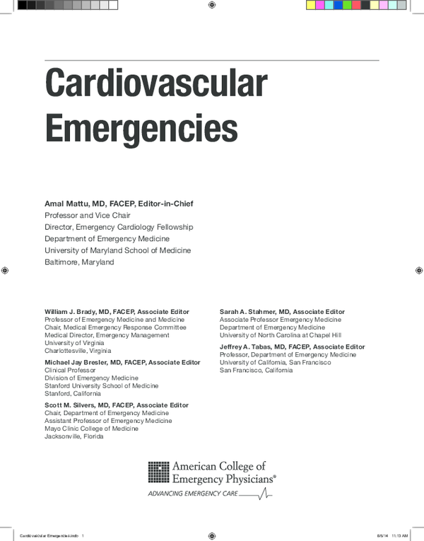 (PDF) Cardiovascular Emergencies