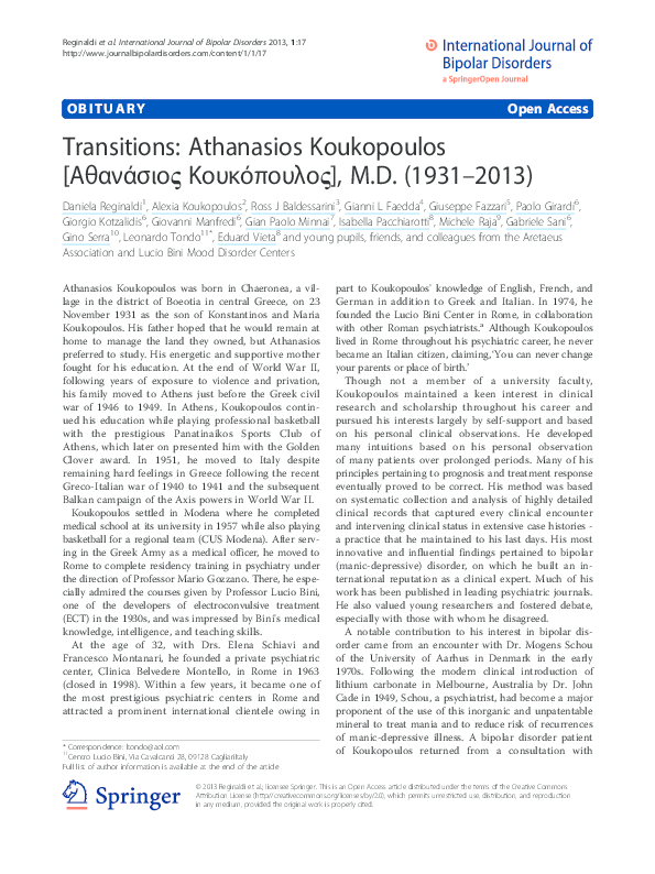 (PDF) Transitions: Athanasios Koukopoulos [AθανάσιΟς κΟυκόπΟυλΟς], M.D ...