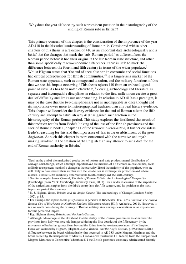 (PDF) Why does the year 410 occupy such an important position within ...