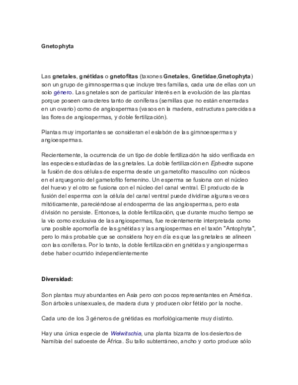 (DOC) Gnetophyta