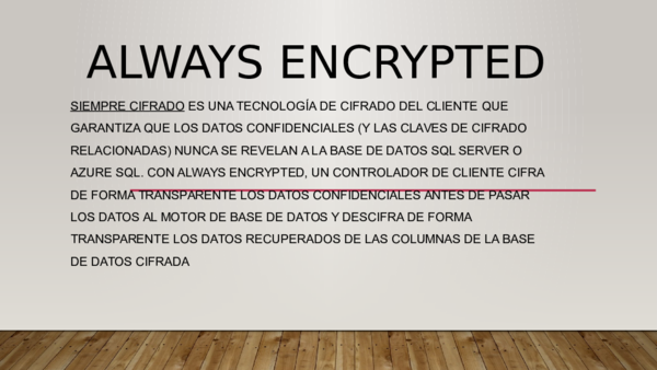(PPT) Always Encrypted