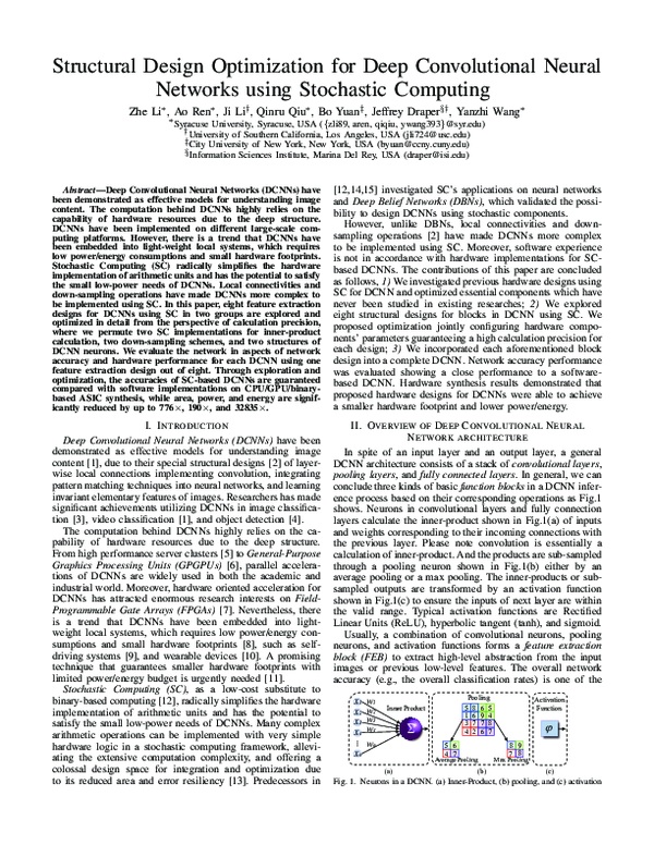 Pdf Structural Design Optimization For Deep Convolutional Neural Networks Using Stochastic