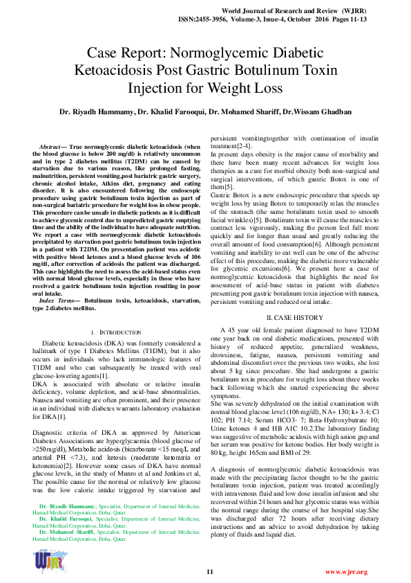 (PDF) Case Report: Normoglycemic Diabetic Ketoacidosis Post Gastric ...