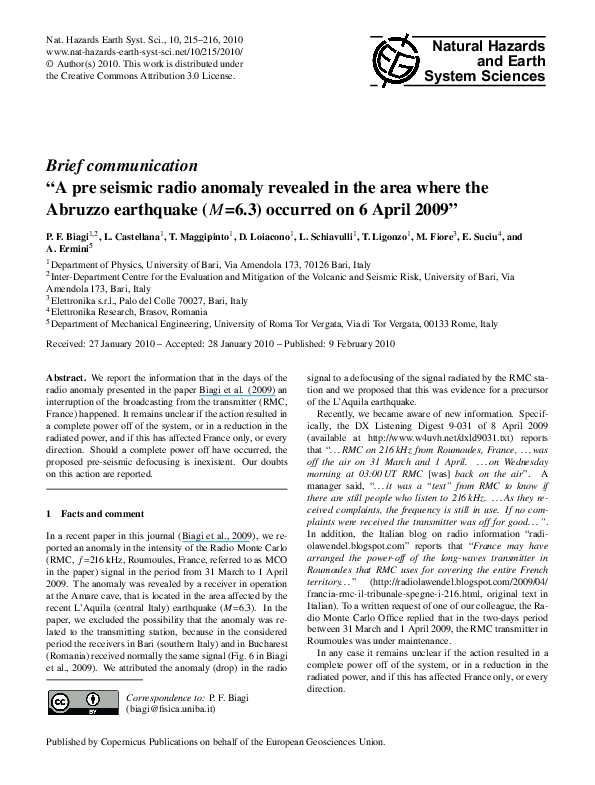 (PDF) Brief communication