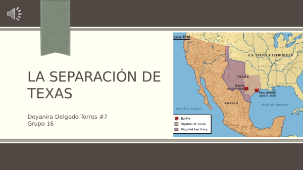 (PPT) La separación de texas