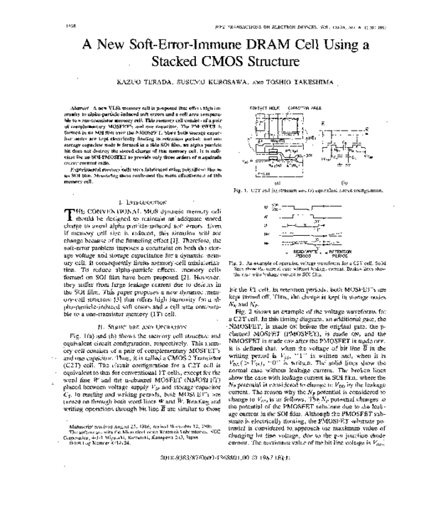 (PDF) A new soft-error-immune DRAM cell using a stacked CMOS structure | Kazuto Terada ...