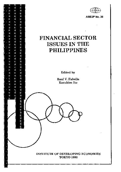 (PDF) Financial Sector Issues in the Philippines
