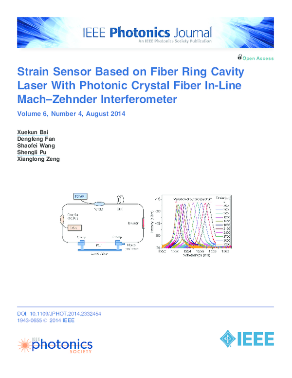 (PDF) Strain Sensor Based on Fiber Ring Cavity Laser With Photonic Crystal Fiber In-Line Mach ...