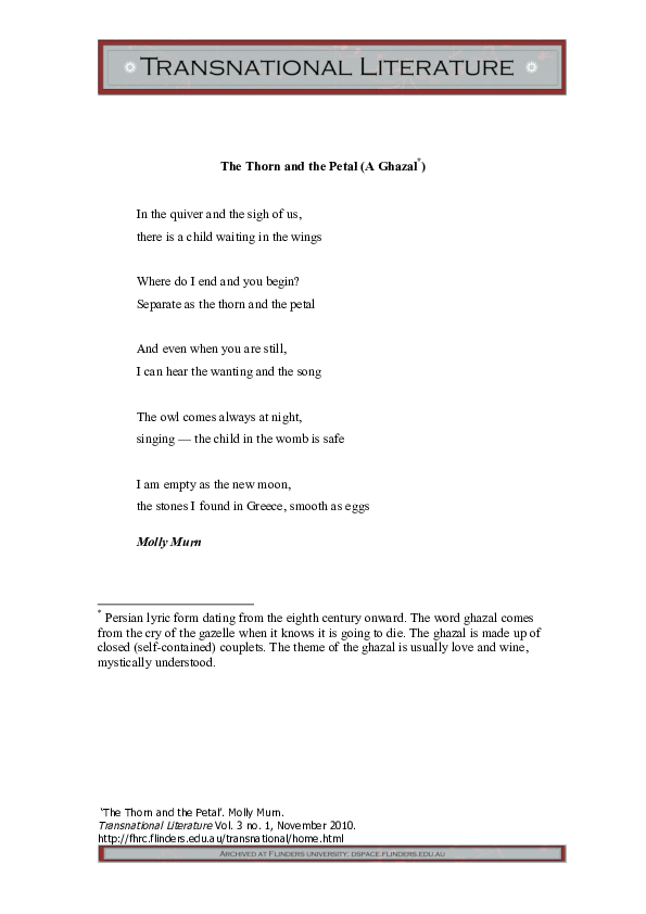 (PDF) The Thorn and the Petal | Molly Murn - Academia.edu