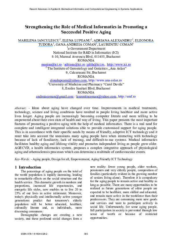 (PDF) Strengthening the role of medical informatics in promoting a ... (PDF) Strengthening the role of medical informatics in promoting a ...