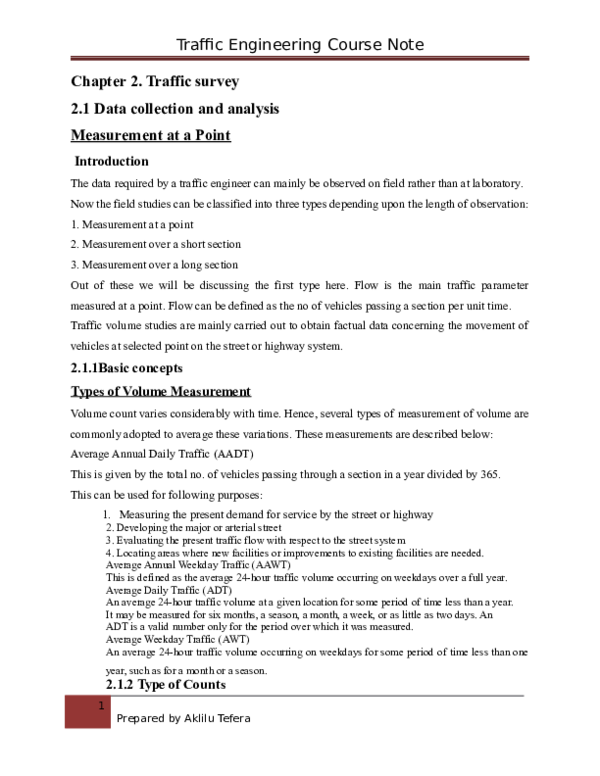 (DOC) Chapter 2 traffic engineering