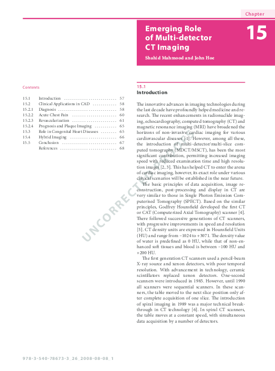Pdf Emerging Role Of Multi Detector Ct Imaging Mahmood 13