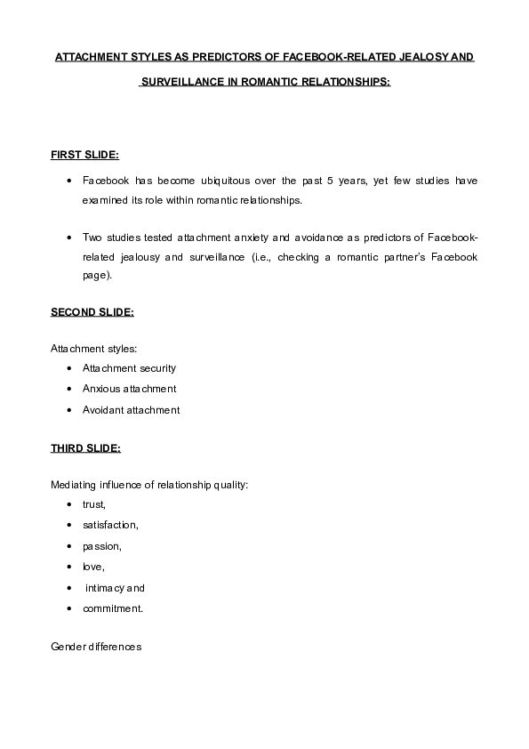 (DOC) PPT attachment styles LAR
