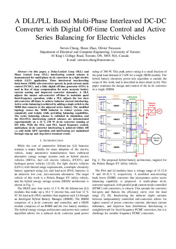 (PDF) A DLL/PLL Based Multi-Phase Interleaved DC-DC Converter with ...