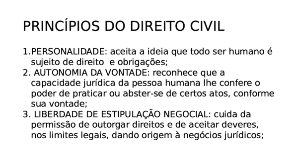 (PPT) PRINCIPIOS DO DIREITO CIVIL primeira aula civil I 2016 II
