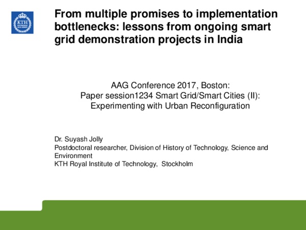 EDF Smart Grid Demonstration Project