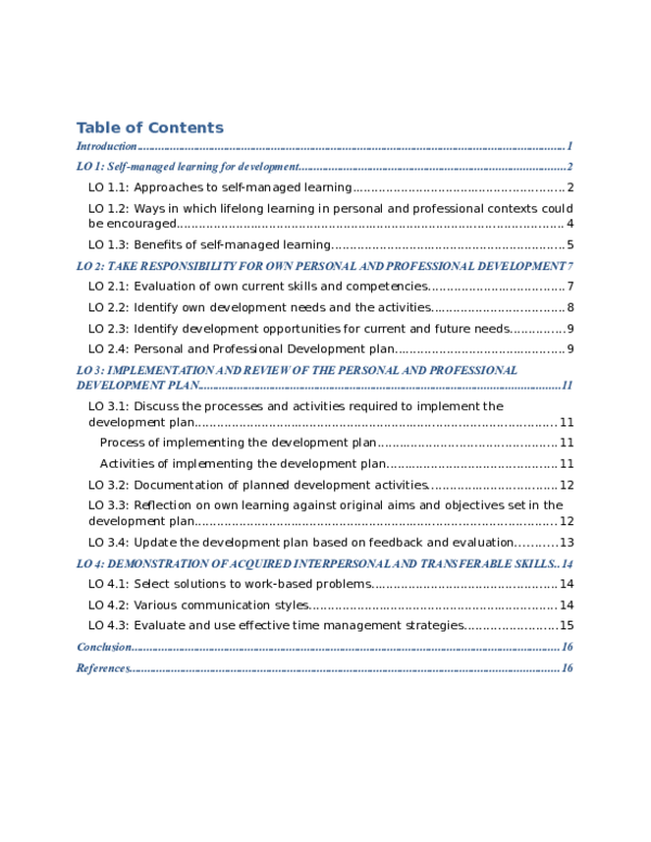 (DOC) Assignment on Personal & Professional Development.docx