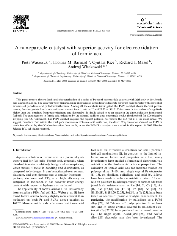 (PDF) A nanoparticle catalyst with superior activity for ...