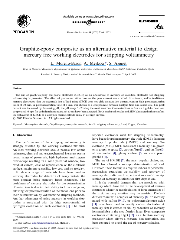 (PDF) Graphite-epoxy composite as an alternative material to design ...