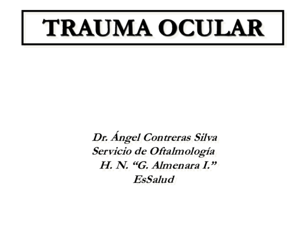 (PDF) TRAUMA OCULAR
