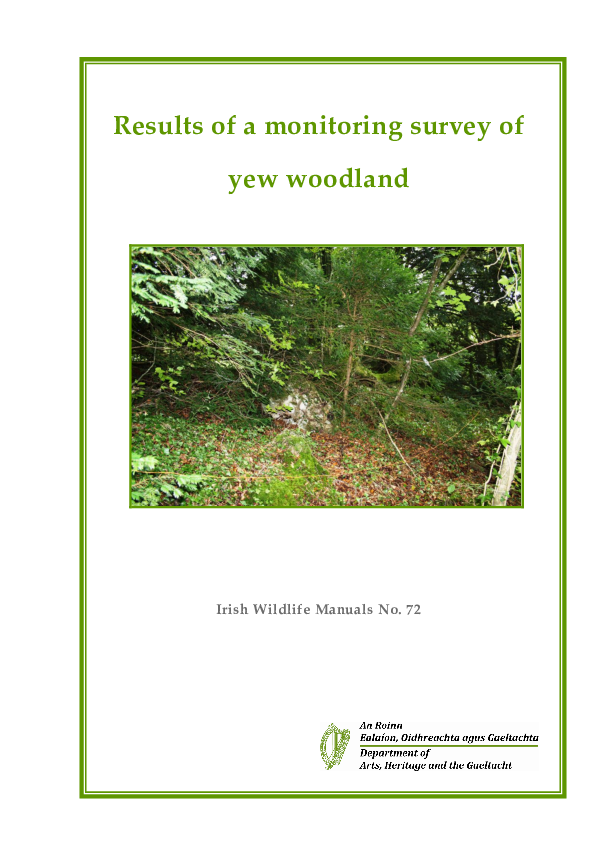 (PDF) Results of a monitoring survey of yew woodland