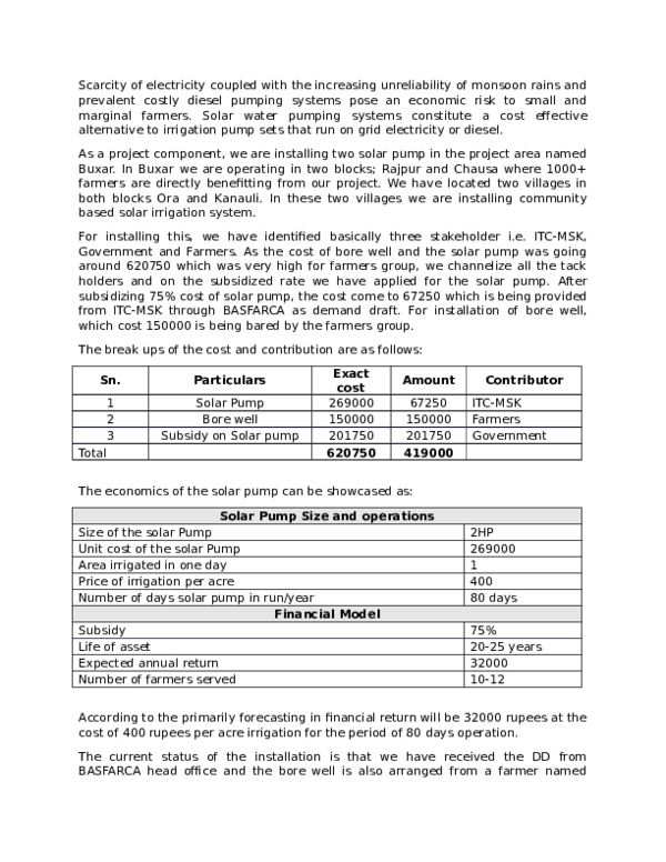 (DOC) Note on Solar Pump Installation | Suvash Kumar Shah - Academia.edu