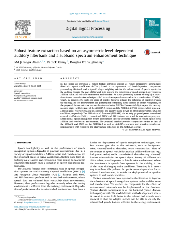 Pdf Speech Enhancement Using A Minimum Mean Square Error Short Time Spectral Modulation