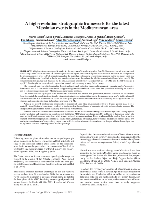 (PDF) A high-resolution stratigraphic framework for the latest ...