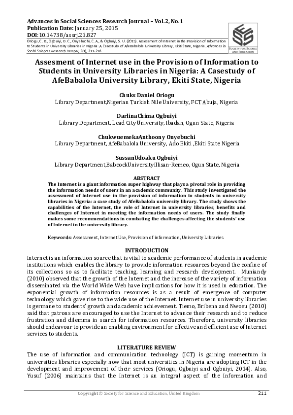 (PDF) Advances*in*Social*Sciences*Research*Journal*–*Vol.2,*No.1 ...