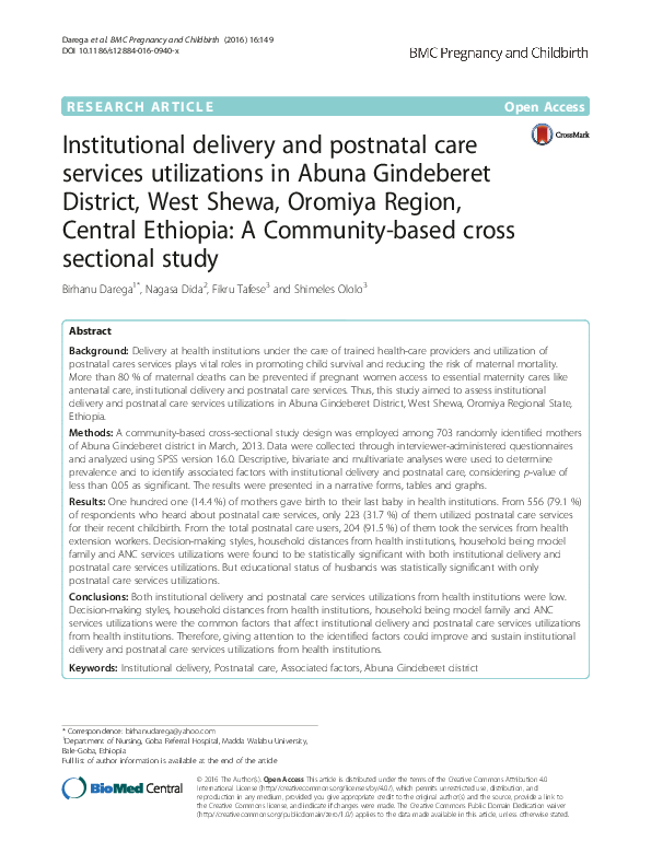 (PDF) 1 - Institutional delivery and postnatal care.PDF