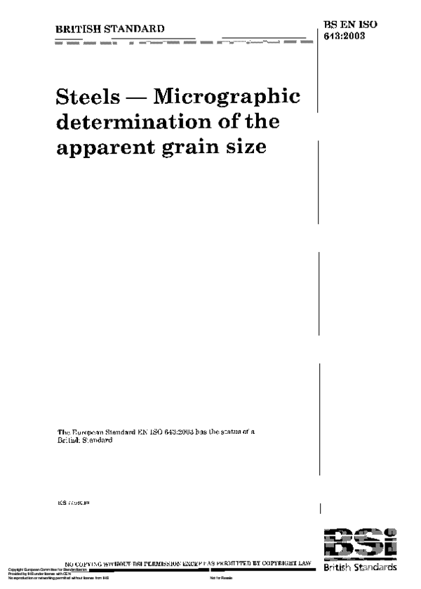 (PDF) Steels -Micrographic determination of the apparent grain size ...