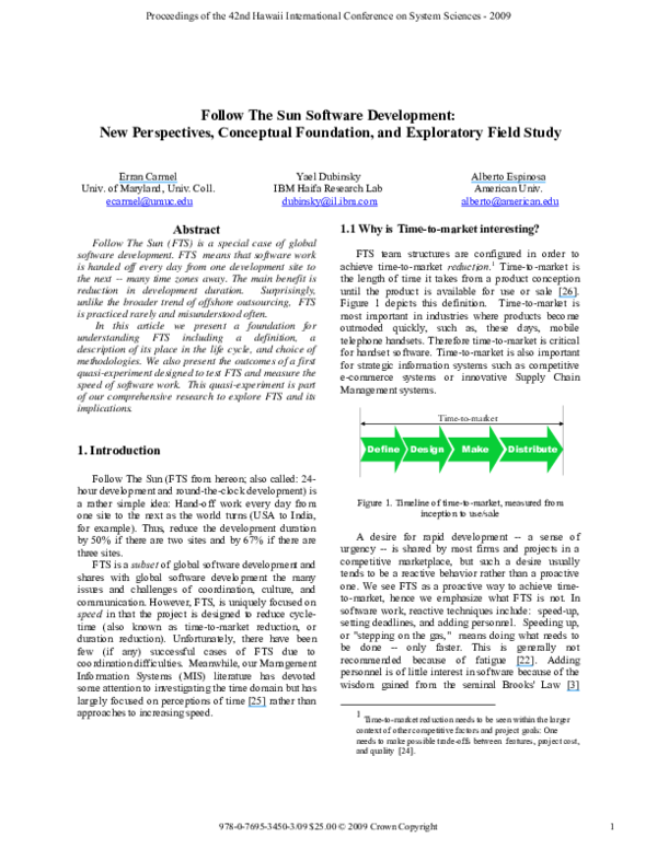 (PDF) Follow the sun software development: New perspectives, conceptual ...