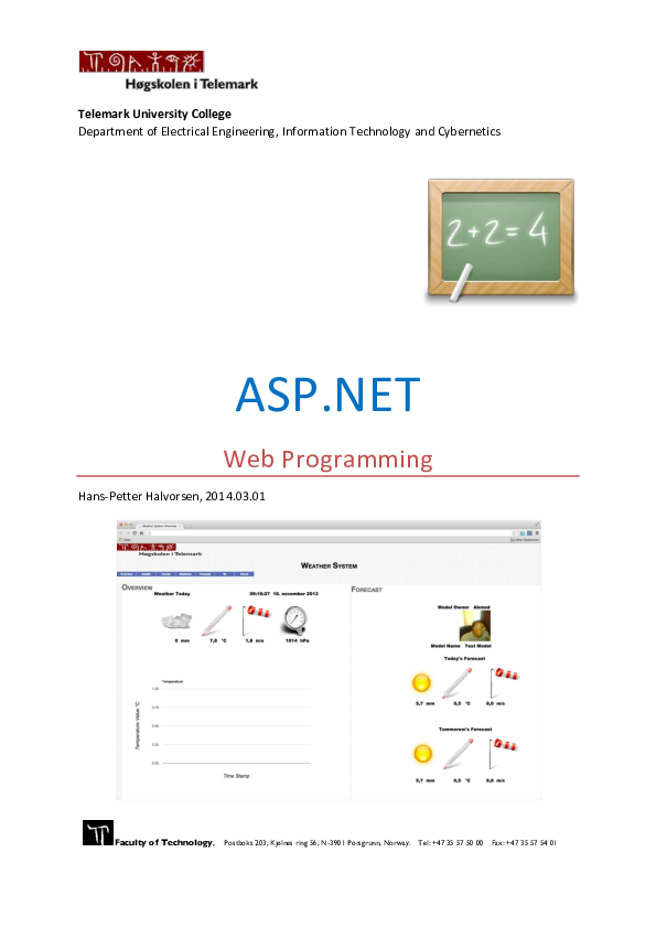 (PDF) ASP.NET and Web Programming | Snowstream ventures - Academia.edu