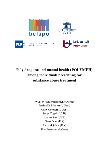 (PDF) Poly drug use and mental health (POLYMEH) among individuals ...