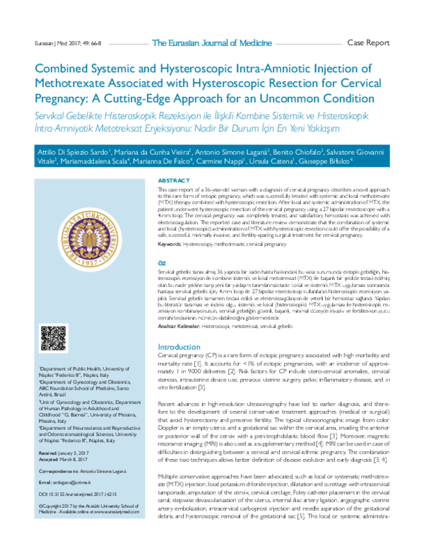 (PDF) Combined Systemic and Hysteroscopic Intra-Amniotic Injection of ...