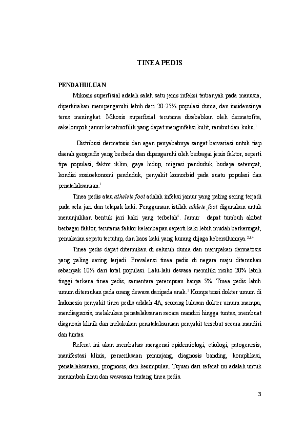 (DOC) TINEA PEDIS