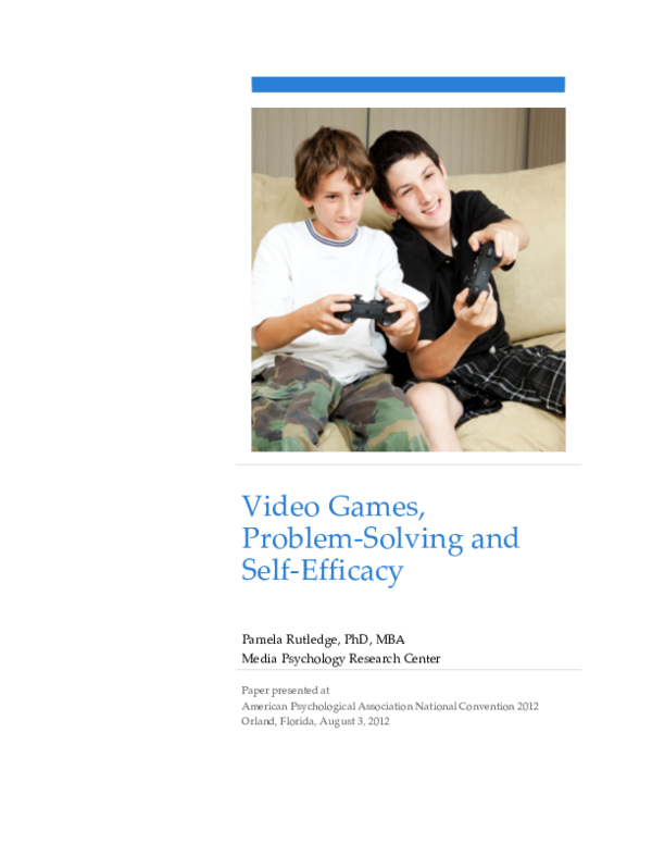(PDF) Video Games, Problem Solving, and Self-Efficacy
