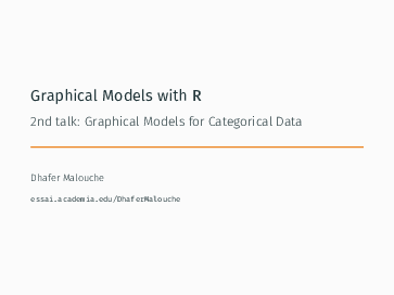 (PDF) Graphical Models with R 2nd talk: Graphical Models for ...