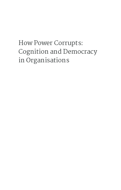 (PDF) How Power Corrupts