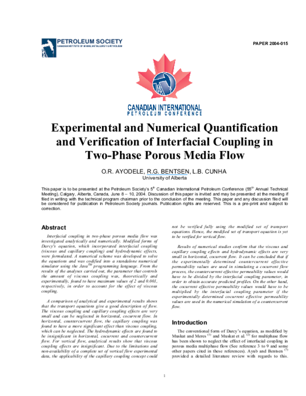 Pdf Experimental And Numerical Quantification And Verification Of Interfacial Coupling In Two